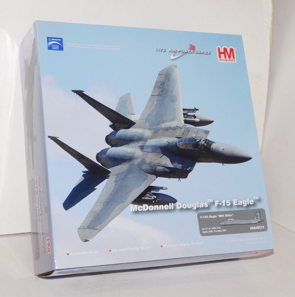 F-15C USAF MiG Killer Cesar Rodriguez Eglin AFB FL 1991 HOBBY MASTER ...