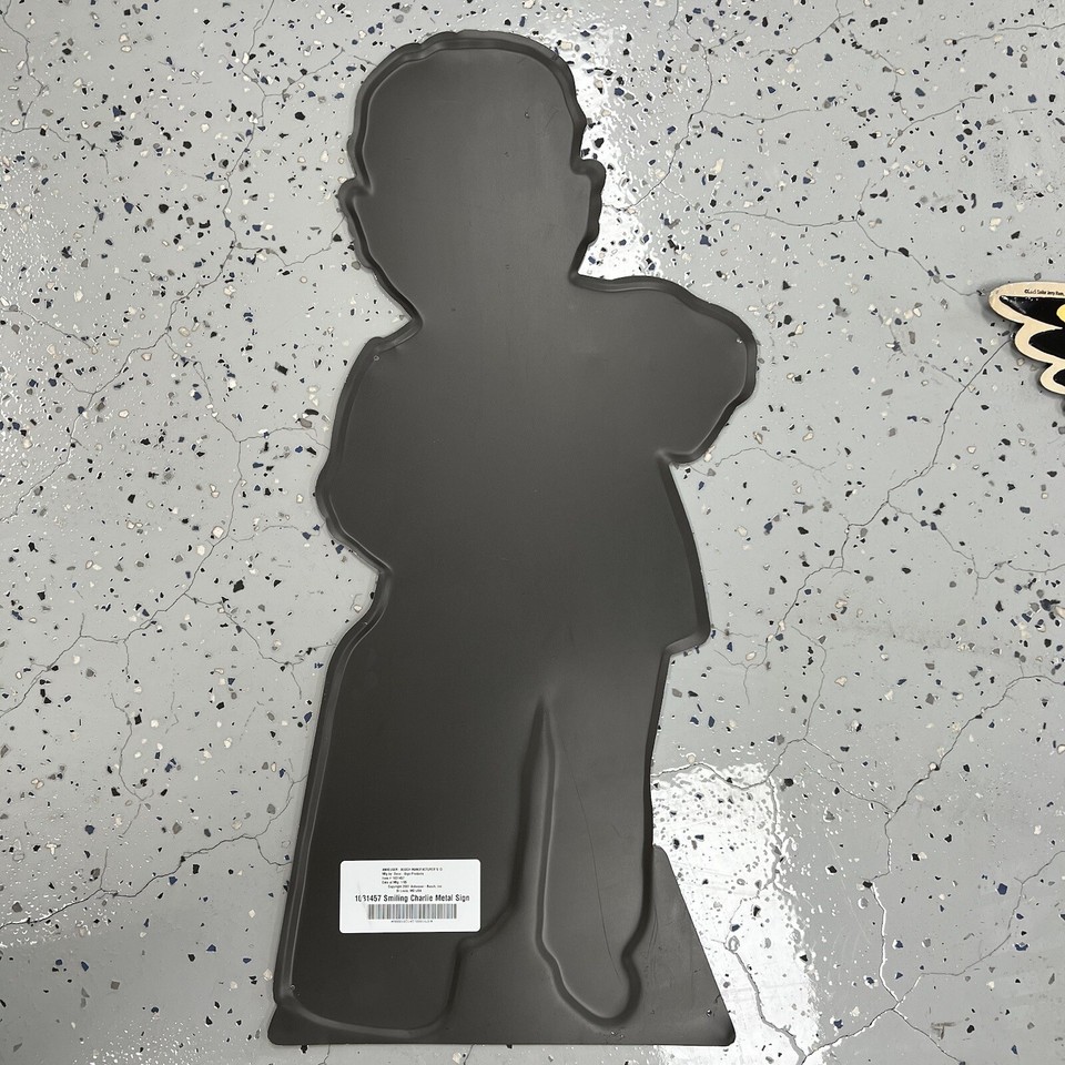 *2005* Metal Tin Beer Sign - Smiling Charlie by Anheuser Busch #1031457 ...