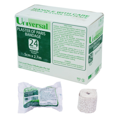 Universal Orthopaedic Plaster of Paris Bandage 5cm x 2.7m, 24Pcs/Box | eBay