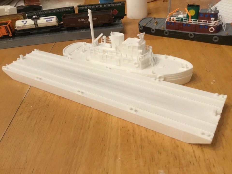 N scale CAR FLOAT RAILROAD BARGE 3-D PRINT UNPAINTED | eBay
