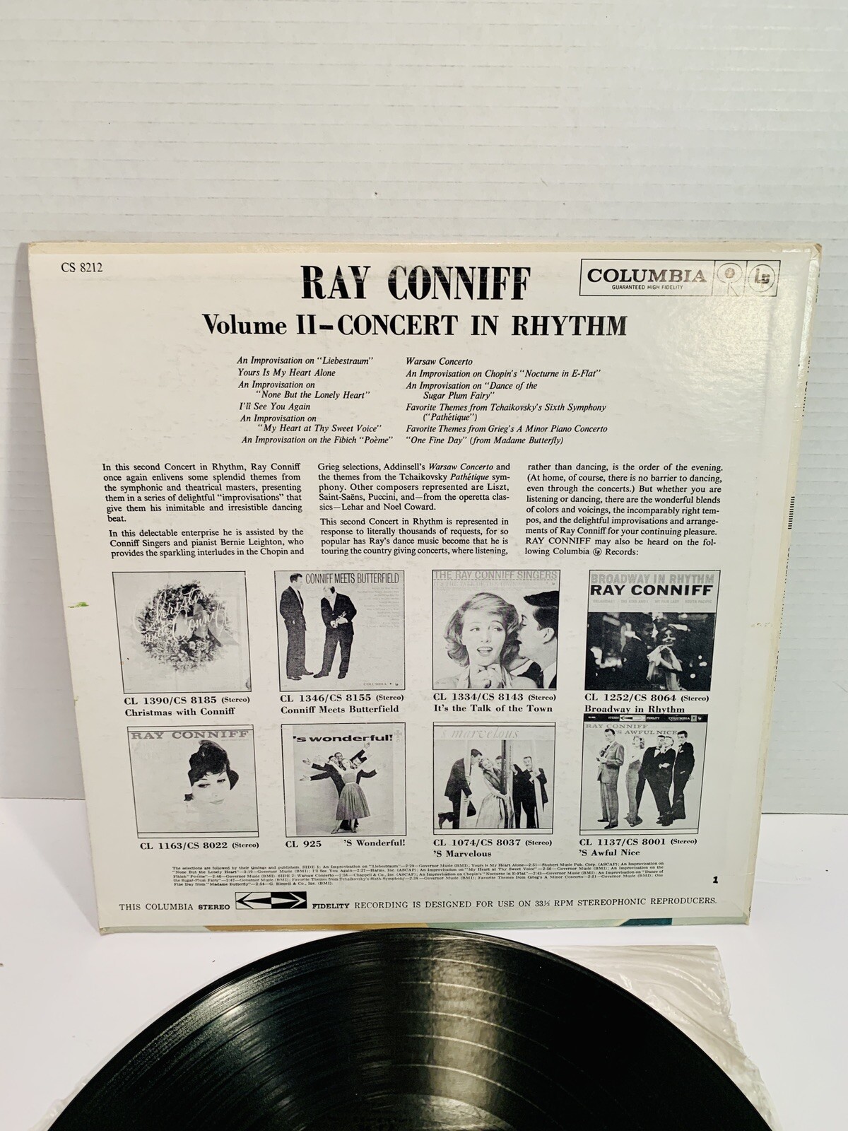 RAY CONNIFF "CONCERT IN RHYTHM VOL. II" VINYL LP - VG+! | eBay