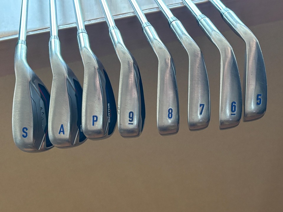 Callaway BIG BERTHA BETA Iron Set 8pcs 5-9,P,A,S GS90 CPT Flex S200 ...