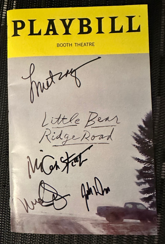 Little Bear Ridge Road Signed Broadway Playbill Laurie Metcalf Micah ...