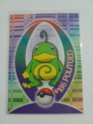 Politoed #186 sticker 5 of 37 topps Pokemon Card | eBay Australia