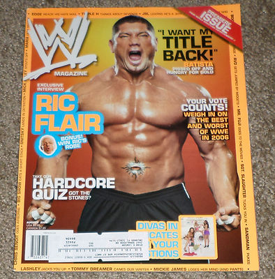 WWE MAGAZINE August 2006 BATISTA Cover | eBay