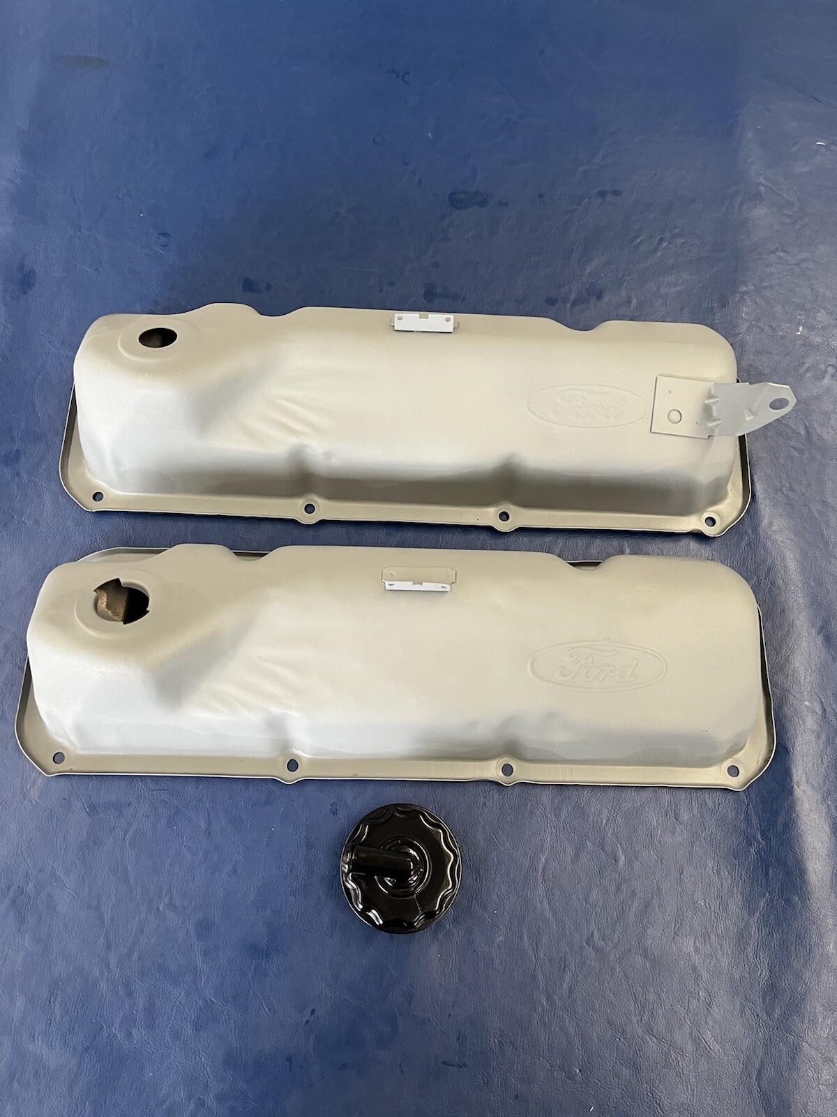 Genuine Ford Xd Xe Cleveland Rocker Covers Blasted Restored Oil Filler ...
