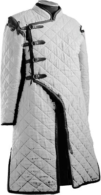 Medieval Padded Gambeson Coat Aketon Full Length Jacket Armor Costumes ...