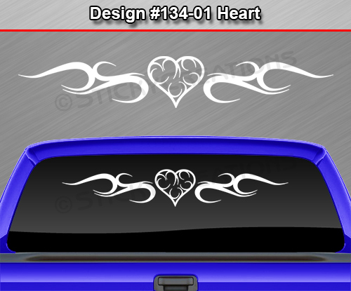 Heart Window Decals