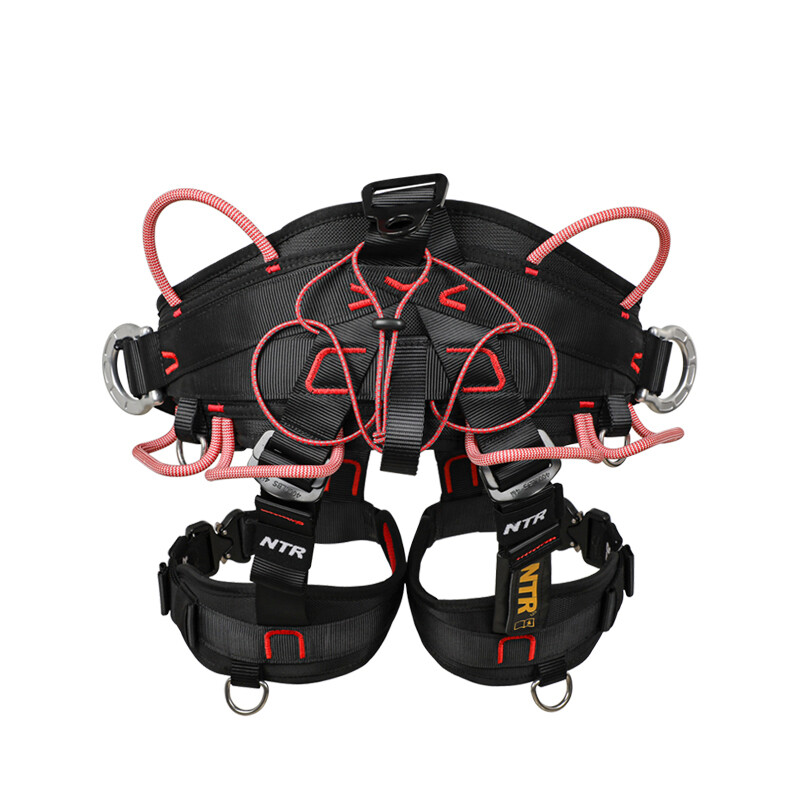 Tree Climbing Saddle Arborist Harness Swivel Bridge Work Positioning ...