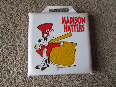Vintage 1994 MADISON HATTERS Seat Cushion Cardinals affilate baseball ...