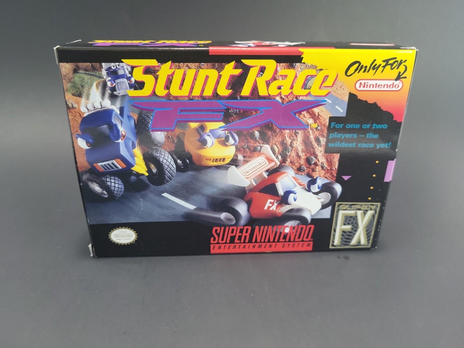 Stunt Race FX (Super Nintendo SNES, 1994) * Complete in Box * | eBay