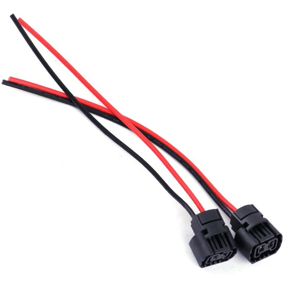 Wire Pigtail Female PSX24W 2504 Two Harness Fog Light Bulb Connector ...