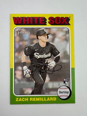 2024 Topps Heritage Zach Remillard RC #402 Chicago White Sox | eBay
