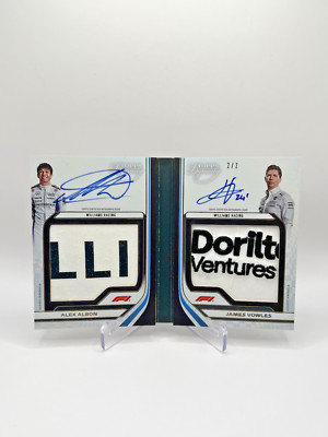 2024 Topps Dynasty F1 Alex Albon & James Vowles Dual Patch Auto Booklet ...
