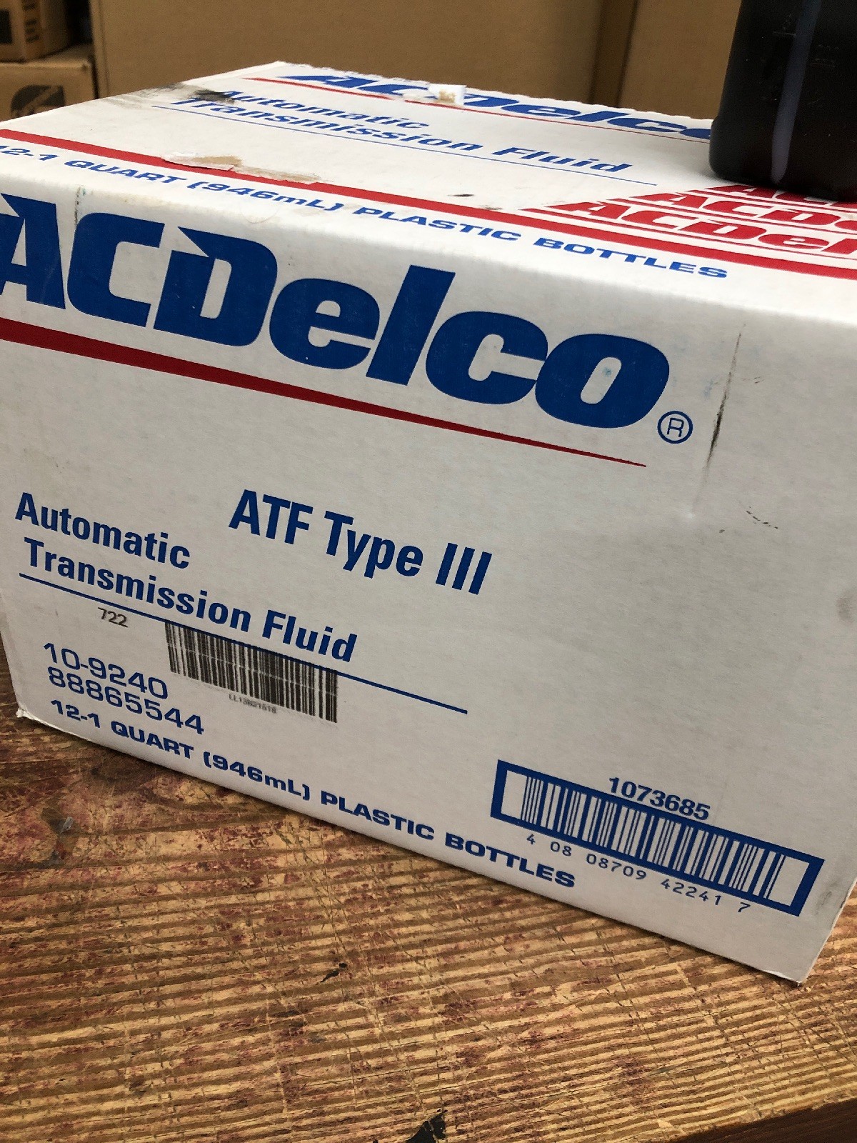 AC DELCO ATF Type III (H) 10-9240 Automatic Transmission Fluid Case of ...
