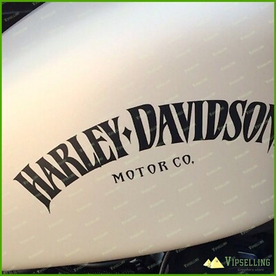 Harley Davidson Tank Decals Stickers Premium Quality Vinyl 8 x 2" Any ...