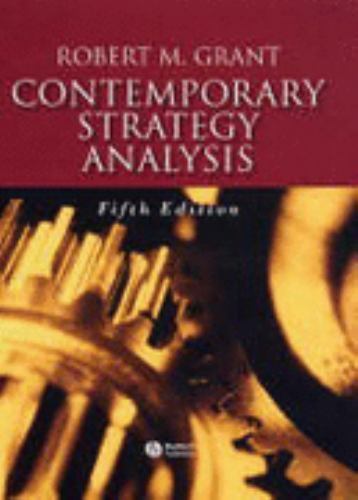 Contemporary Strategy Analysis by Robert M. Grant 9781405119986| eBay