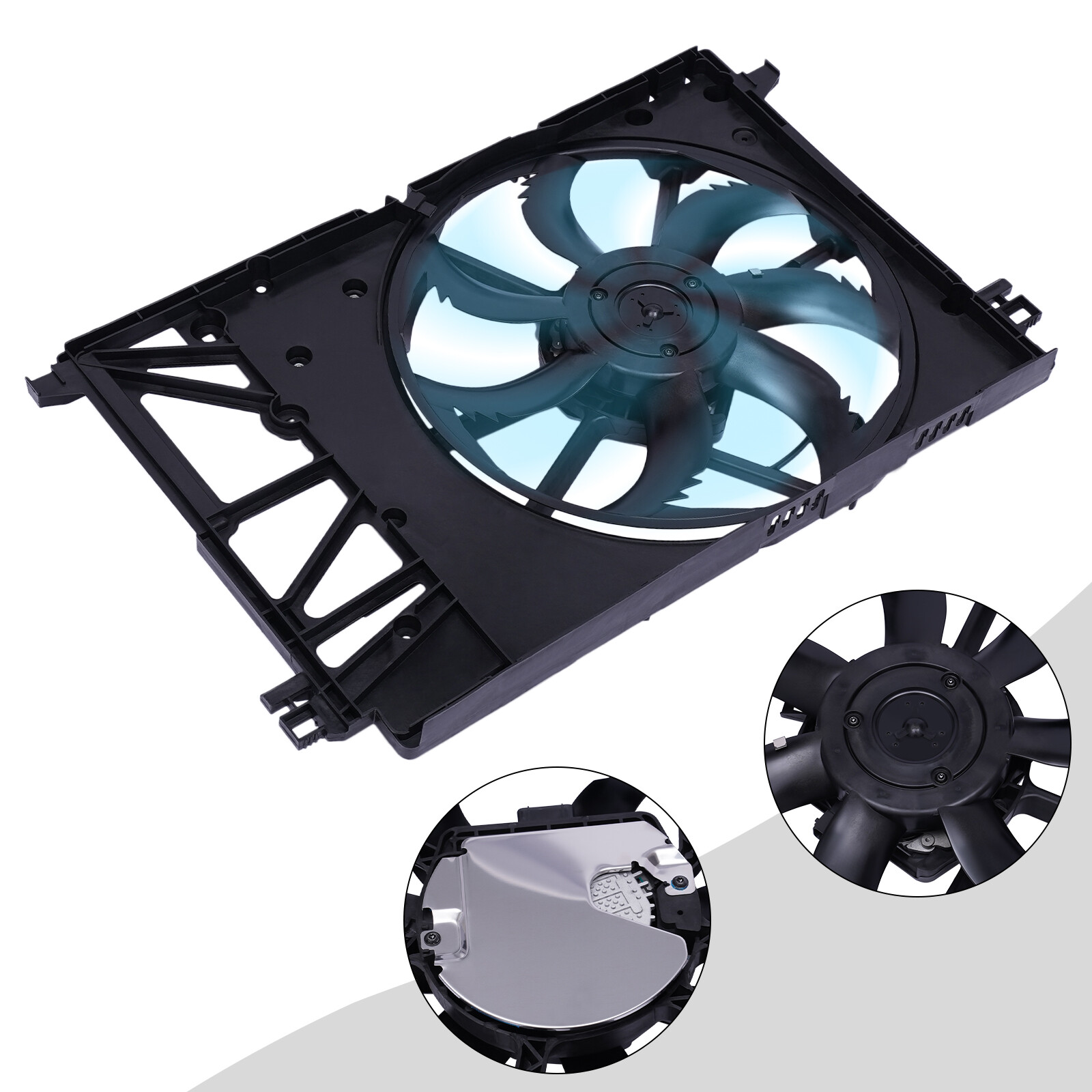 7 Blade Front Radiator Condenser Cooling Fan For 2019-2021 Toyota Rav4 ...