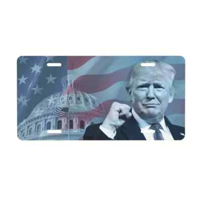 patriotic trump license plate display of flag Aluminum License Plate | eBay