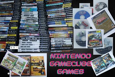 NINTENDO GAMECUBE LOT YOU PICK CHOOSE BUY 3 GET 1 50% OFF GAMES PLAY ...