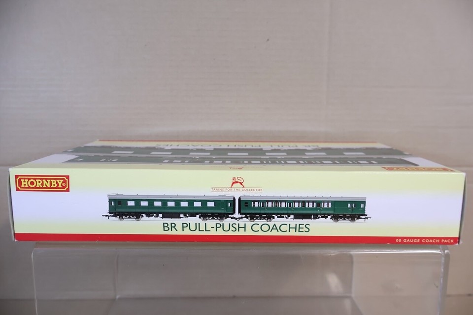 HORNBY R4534C BR SOUTHERN MAUNSELL PULL-PUSH COACHES SET MINT BOXED om ...