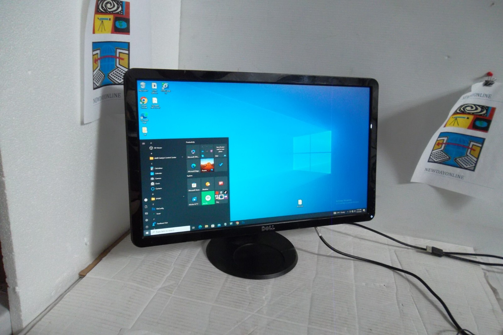 Dell S2409wb 24" 1920 X 1080 HDMI DVI VGA Widescreen LCD Monitor Y183D ...