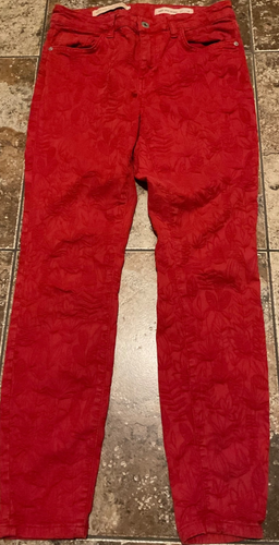 ANTHROPOLOGY PILCRO HIGH RISE SKINNY PANT ( SIZE 28 ) TAPESTRY FLORAL ...
