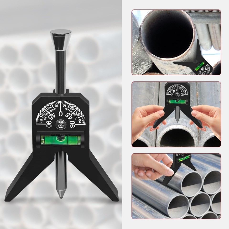 Upgraded Pipe Center Finder, Measure Pipe Diameter, Pipefitter Tools ...