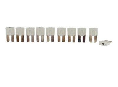 10 Pack 2015-2025 Genuine Ford Mini Fuse - 25 amp White DG9Z-14526-UA ...