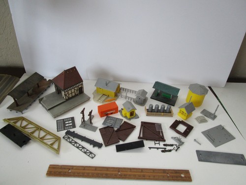 Vintage Lot Built HO 1/87 Scale Building Parts Trackside Etc. For Train ...