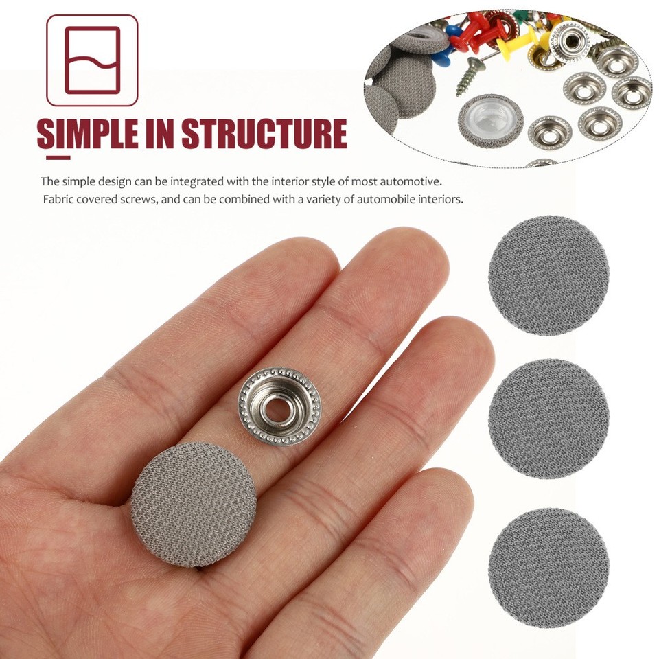 50 Sets Car Roof Snap Rivets Retainer Headliner Repair Kit Lining ...