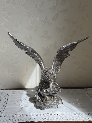Statue Silvered 950 Hallmark & Signed Eagle | eBay