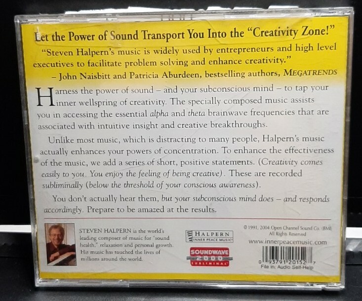 Steven Halpern : Enhancing Creativity CD (2017) NEAR MINT CD FREE ...