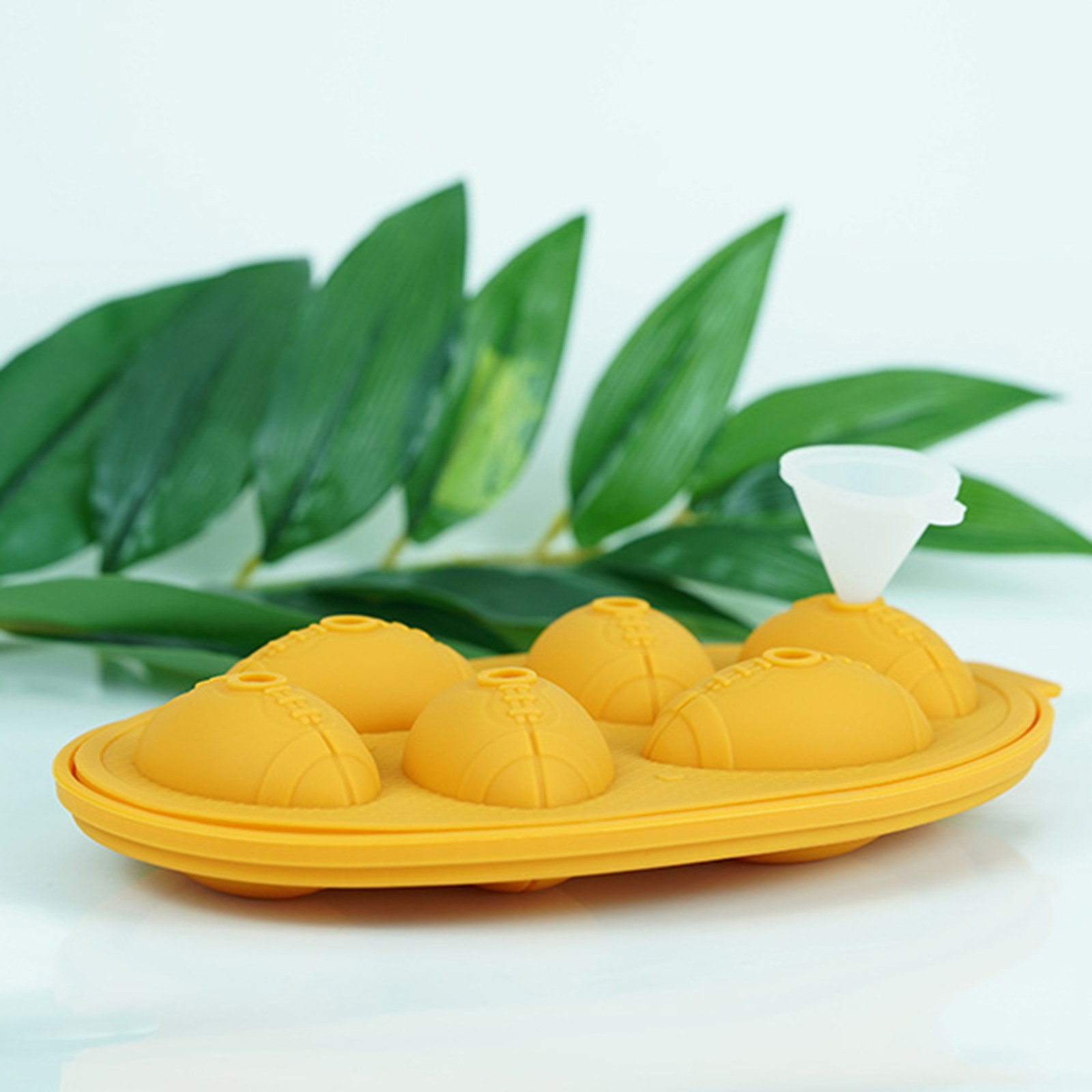 Cocktails Ice Cube Tray Rugby Fan Drinkware Accessory Food Grade Ball ...