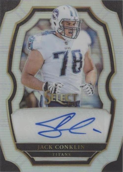 2017 Panini Select - Signatures Jack Conklin #SP-JC Silver Prizm /113 ...