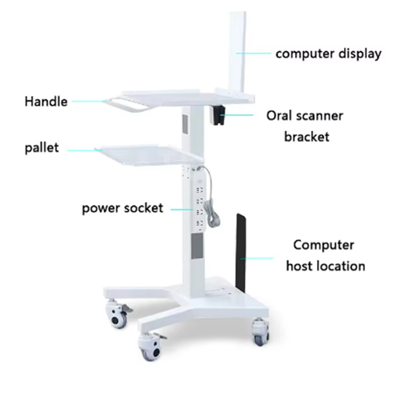 Medical Dental Lab Trolley Cart Intraoral Scanner Mobile Cart Clinic ...