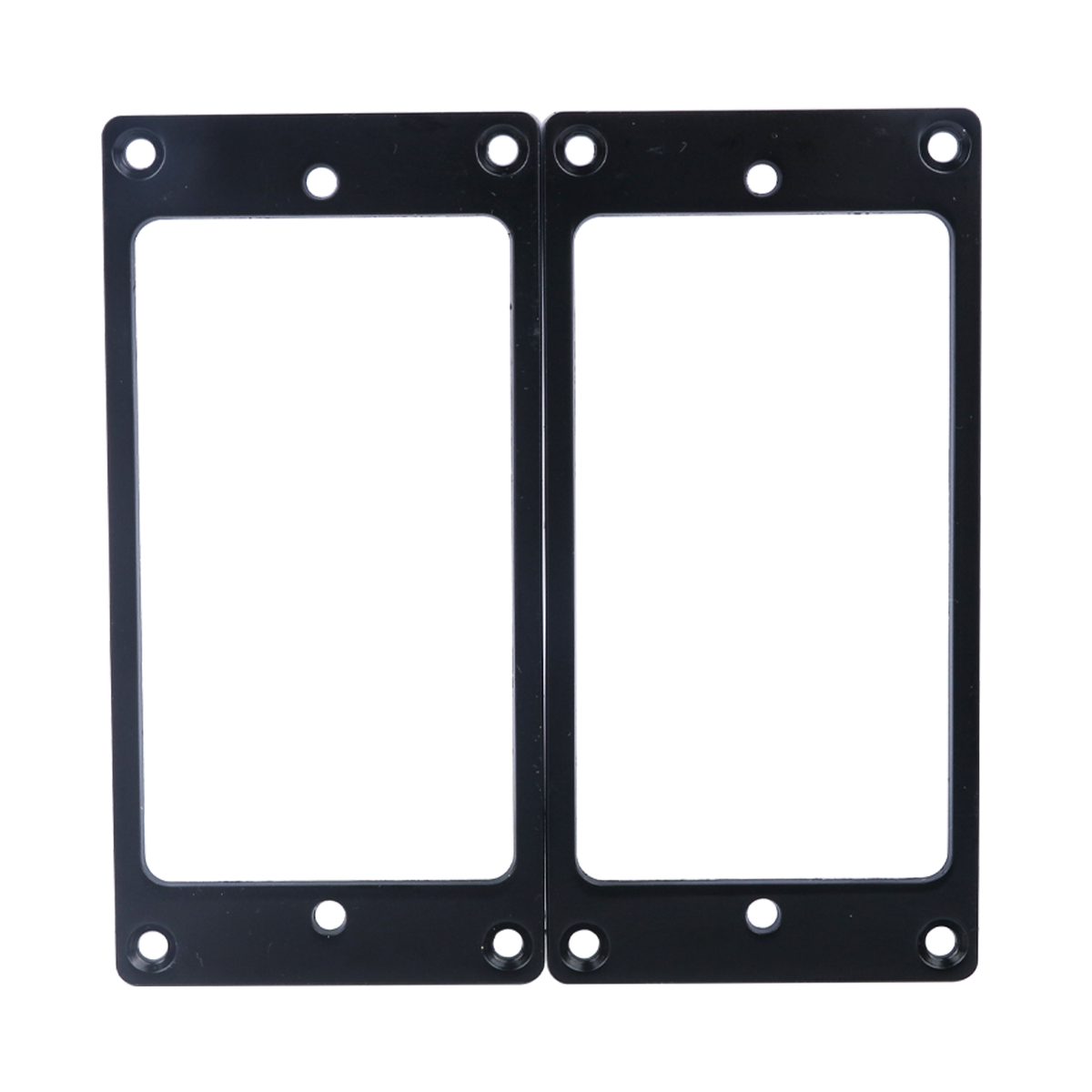 Guitar Neck Plate 2-Pack Humbucker Pickup Rings | Chrome Metal Mounting ...