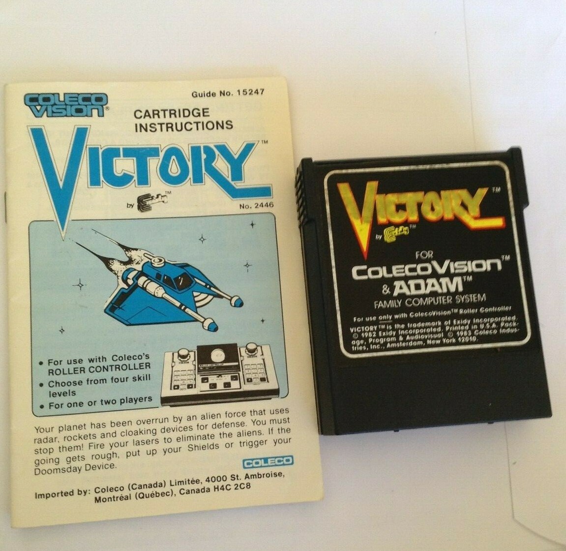 Victory (Colecovision & Adam, 1982) By Coleco (Cartridge & Manual) | eBay