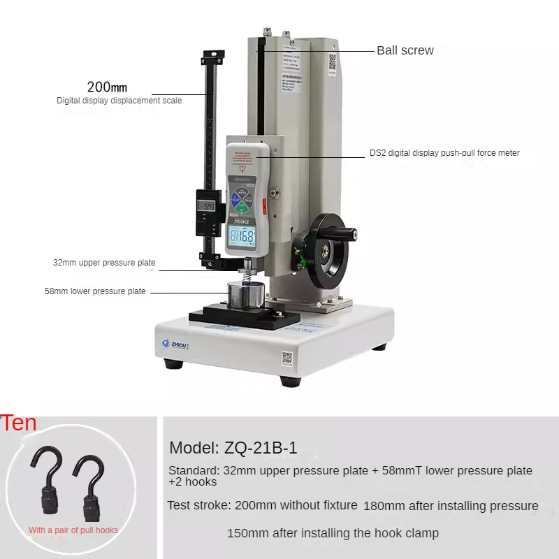 High-precision Digital Display Spring Tensile Tester Push-pull Meter ...