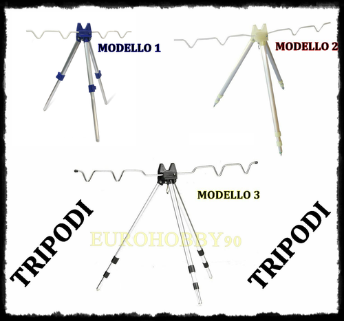 tripode pesca poggia canne reggicanna surfcasting porto fondo carpa ...
