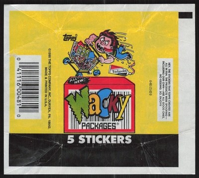 1990 Topps Wacky Packages Opened Wax Pack Wrapper CC638 | eBay
