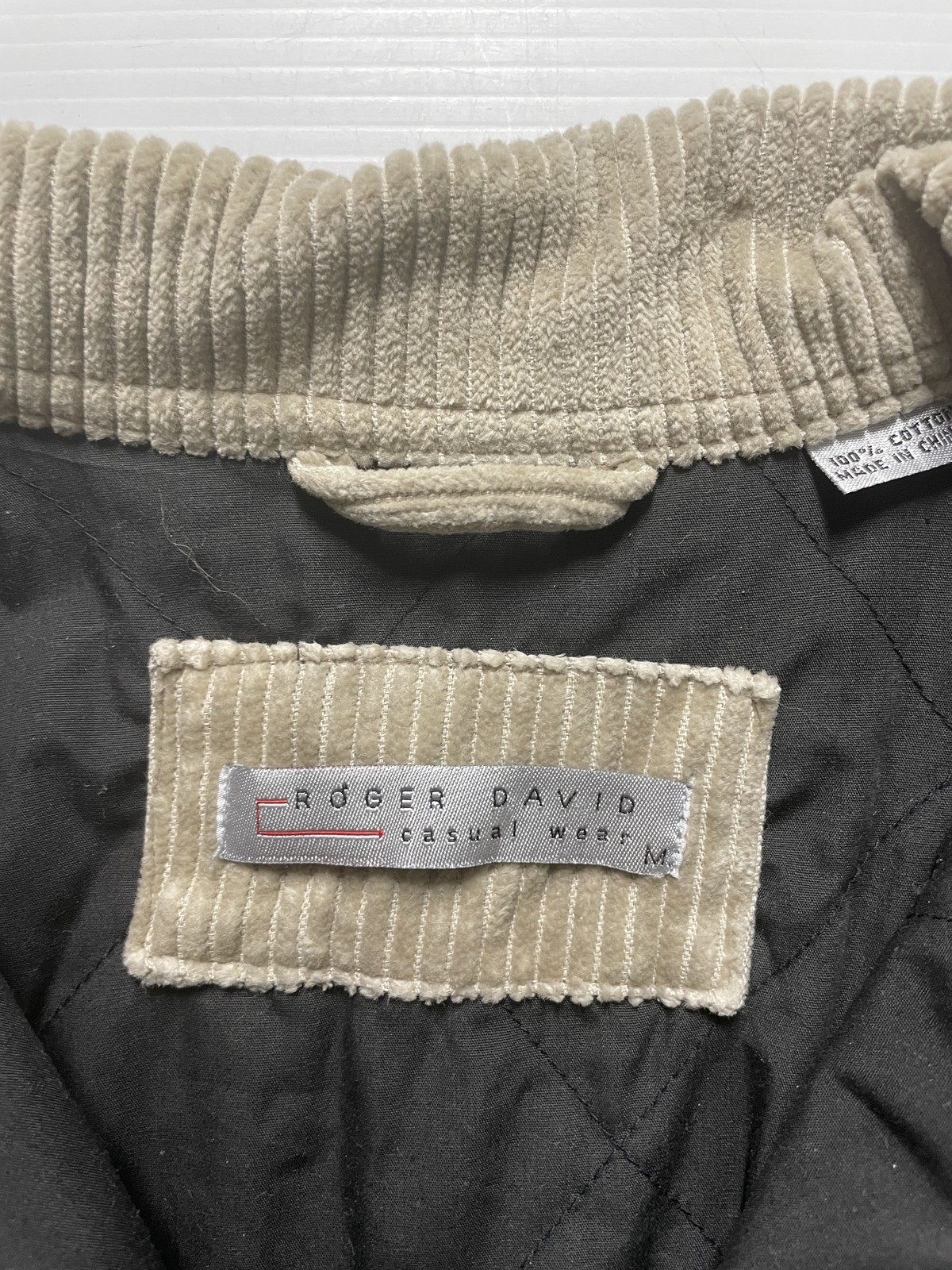 Roger David Corduroy Style Jacket Size M | eBay