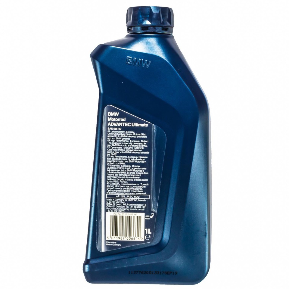 4 Liter Original BMW Motorrad Advantec Ultimate 5W40 Motor Oil ...