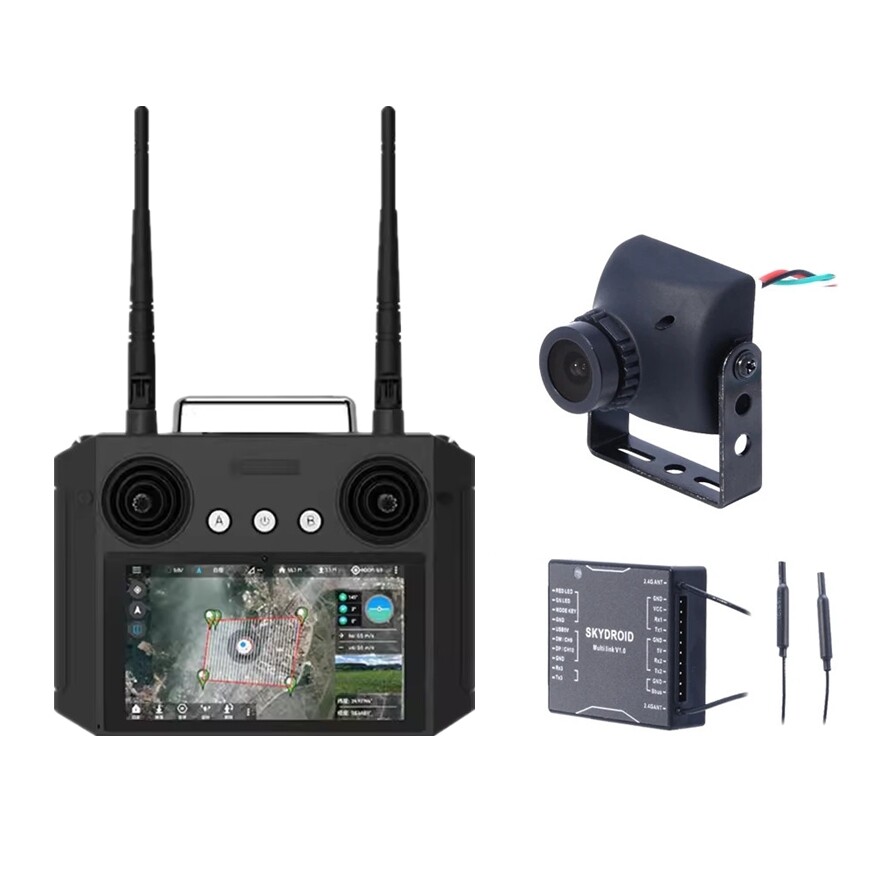 Skydroid H12 2.4GHz 12CH Digital Video Transmission Transmitter R12 ...