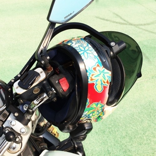 [USEEZ] HandleBar type Motorcycle Full-Face Helmet Lock. Anti-Theft ...