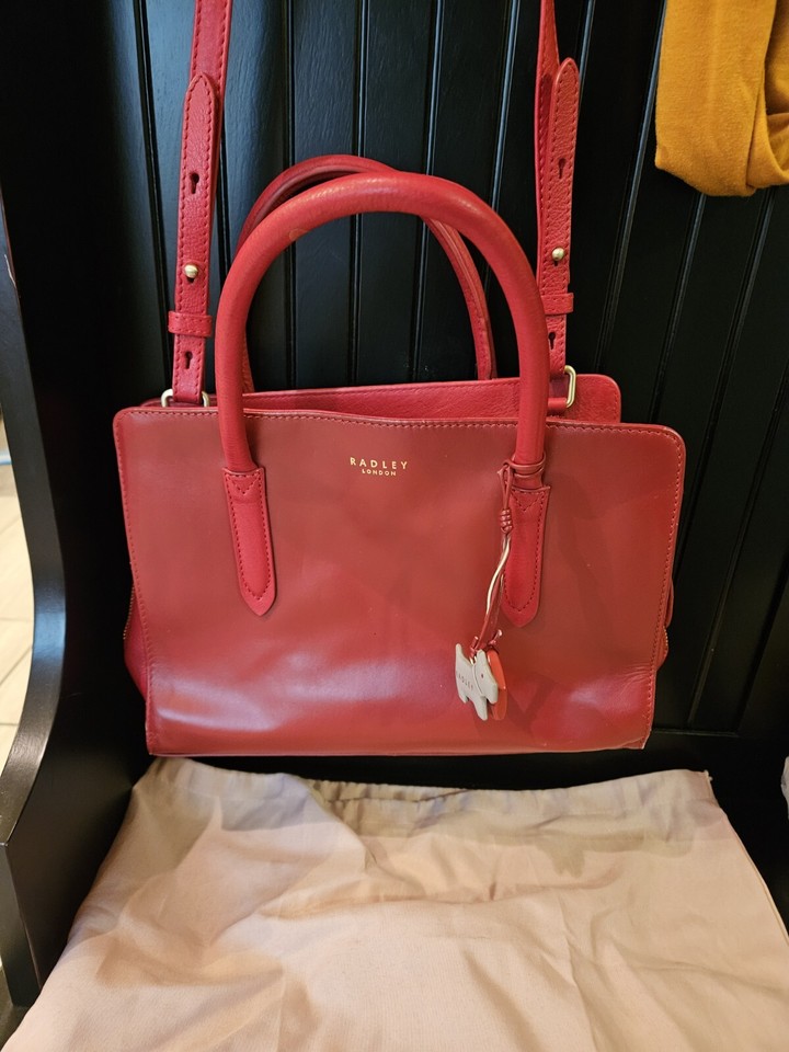 Radley London handbags crossbody Bright Red LZ Zip-top Multiway | eBay