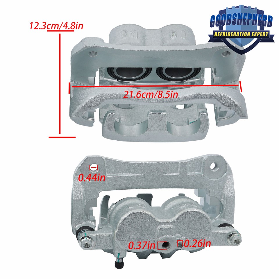Pair 2 Front Brake Calipers For Toyota Highlander Sienna Lexus RX350 w ...
