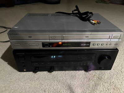 Sony SLV-D251P VHS, DVD Player & Kenwood KR-A4030 Stereo Reciever (BOTH ...
