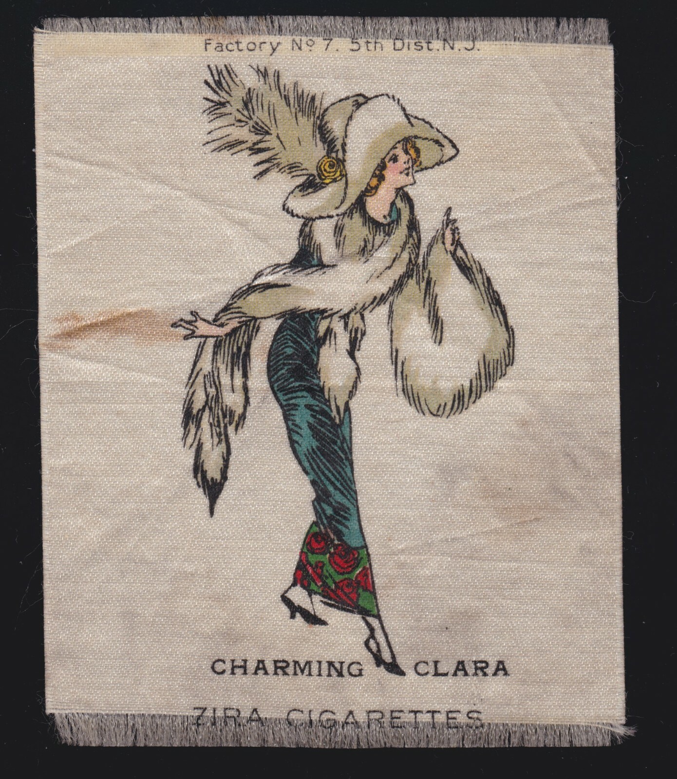 US Vintage "Charming Clara" on Zira Cigarette Silk | eBay