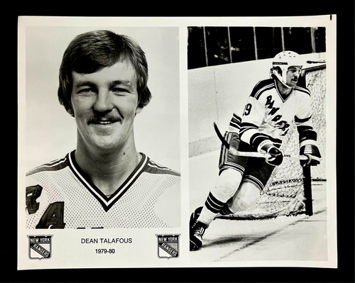 1979-80 Dean Talafous #19 New York Rangers Hockey NHL R Wing Vintage ...